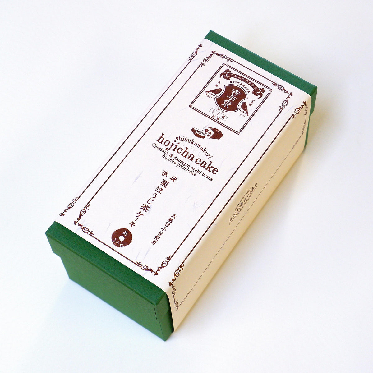 Kiyosen Handmade Hojicha Pound Cake With Azuki & Whole Chestnuts 450g