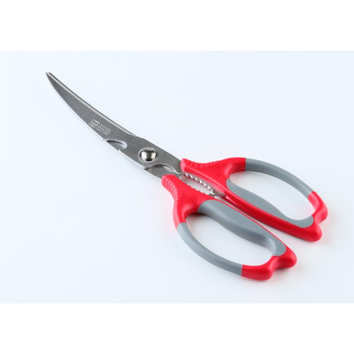 Nikken Multifunctional Serrated Kitchen Scissors Soft Grip 100mm
