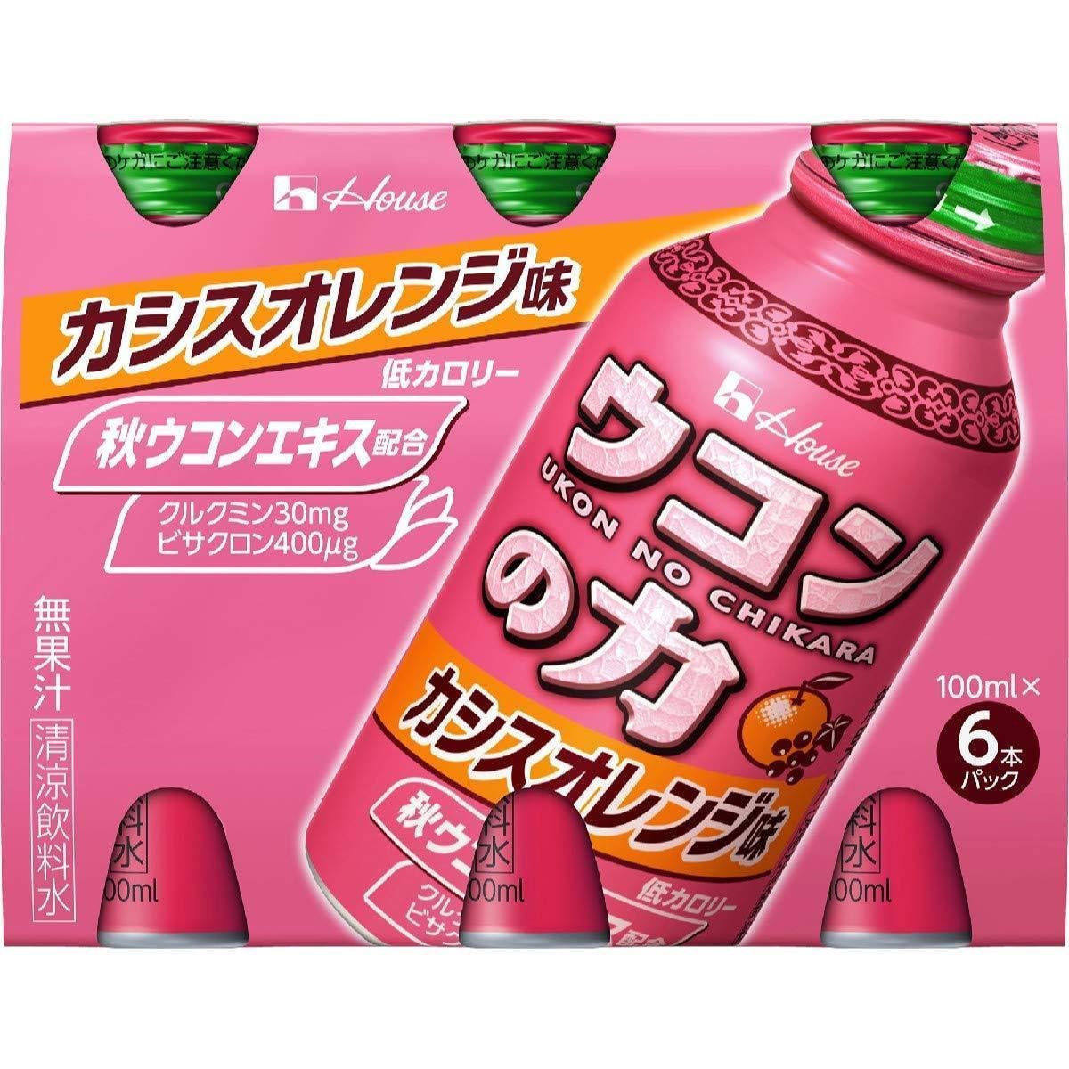 House Ukon no Chikara Turmeric Supplement Drink Cassis Orange Flavor 6 ...