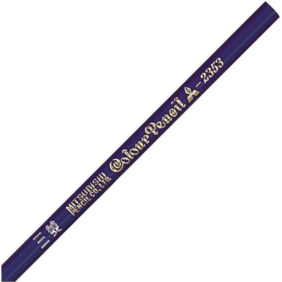 uni Mitsubishi Colored Pencils Prussian Blue Color 12 Pieces