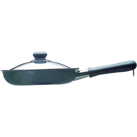 Sori Yanagi Iron Frying Pan Magma Plate with Stainless Steel Lid 25cm